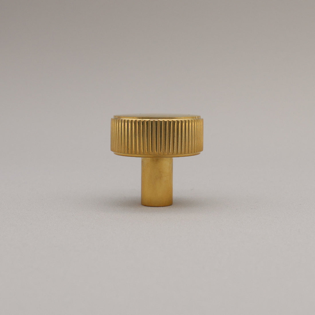 Ribbed Cabinet Knob - Fluted Hardware Made with 100% Solid Brass