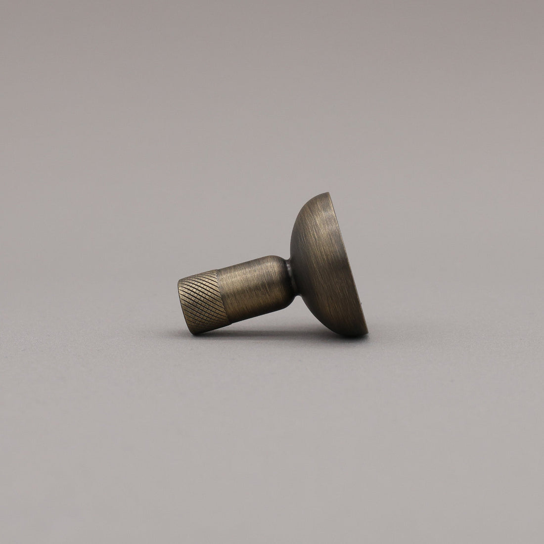 Knurled Cabinet Knob - Textured Solid Brass Hardware in 4 Finishes