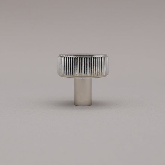 Ribbed Cabinet Knob - Fluted Hardware Made with 100% Solid Brass
